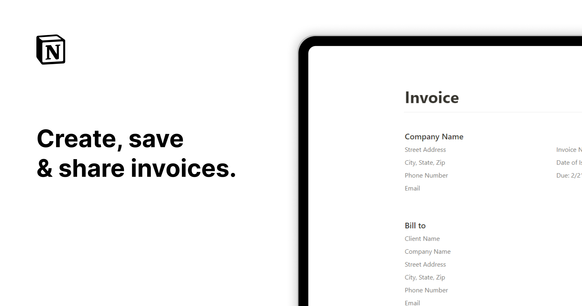 Notion Invoice Creator